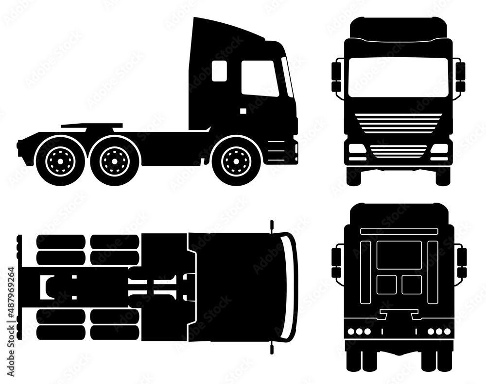 Truck Silhouette Front