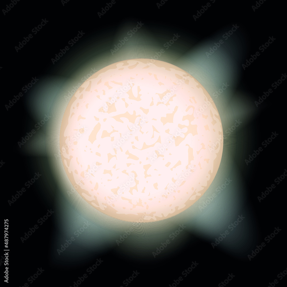 Subgiant star, vector illustration of space Stock Vector | Adobe Stock