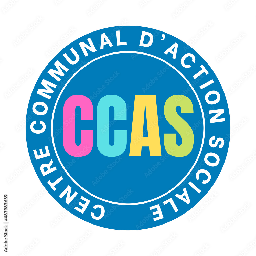 Symbole CCAS centre communal d'action sociale Stock-Illustration ...