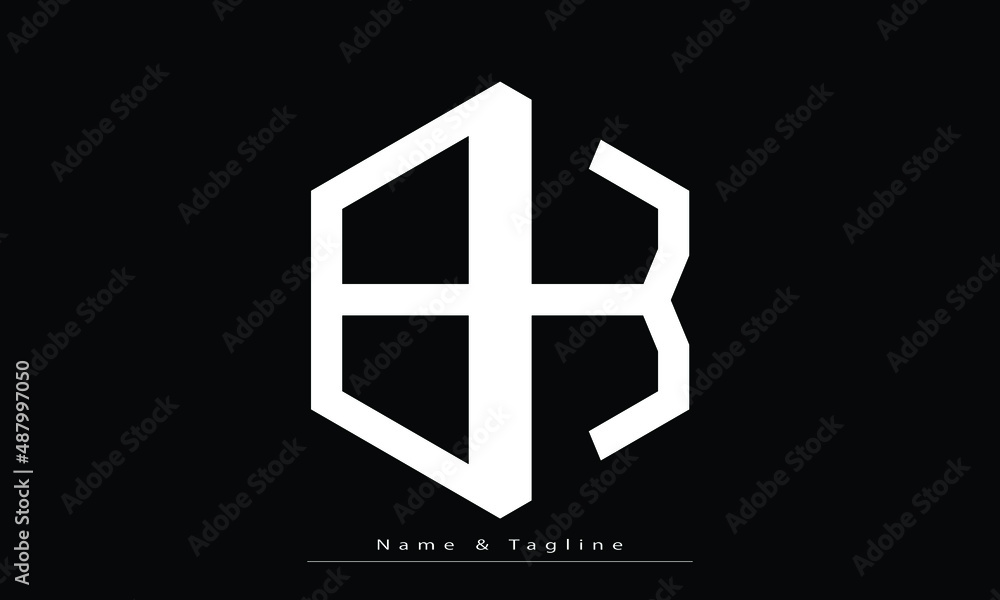Alphabet letters Initials Monogram logo BK, KB Stock Vector | Adobe Stock