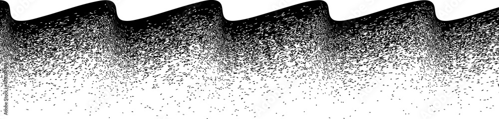 Sea waves. noise silhouettes . Sand texture. Gritty, grain effect ...