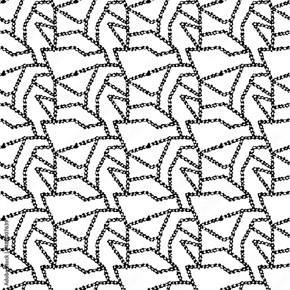 Seamless pattern. Aboriginal ornament. Folk wallpaper. Shapes, spots ...