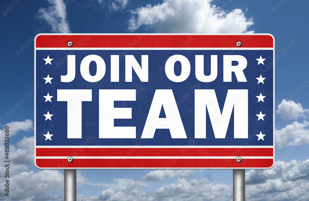 Join Our Team - road sign message Stock Illustration | Adobe Stock Join Our Team - road sign message Stock Illustration | Adobe Stock
