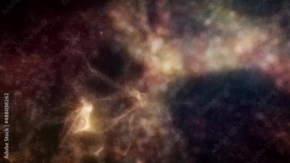 Organic Fluid Cosmos Particular Background Loop/ 4k animation of an ...