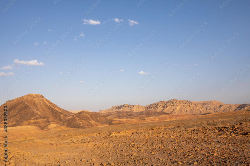 Mountains, rocks and hills of Judean desert in Israel, Middle East ...
