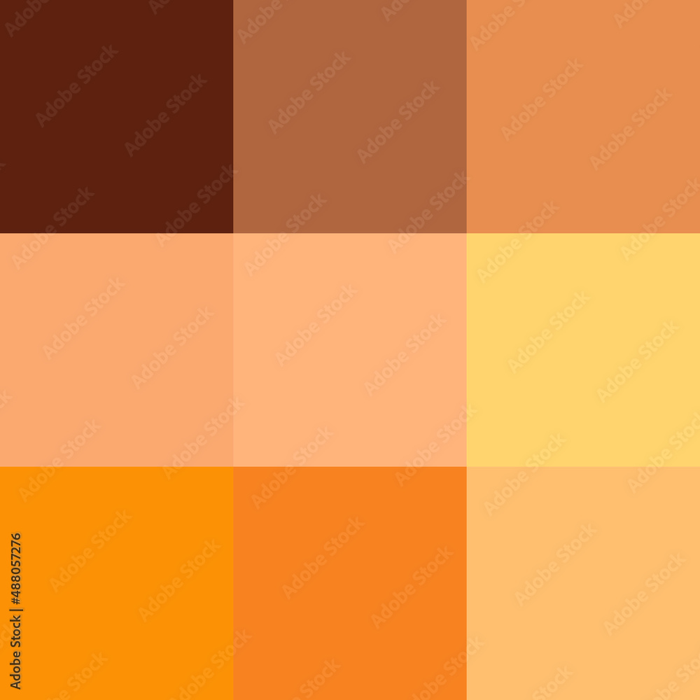 Nine safari color palette Stock Vector | Adobe Stock