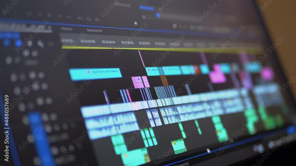 Correction, Editing Audio Layers Played on the Soundtrack on a Computer ...
