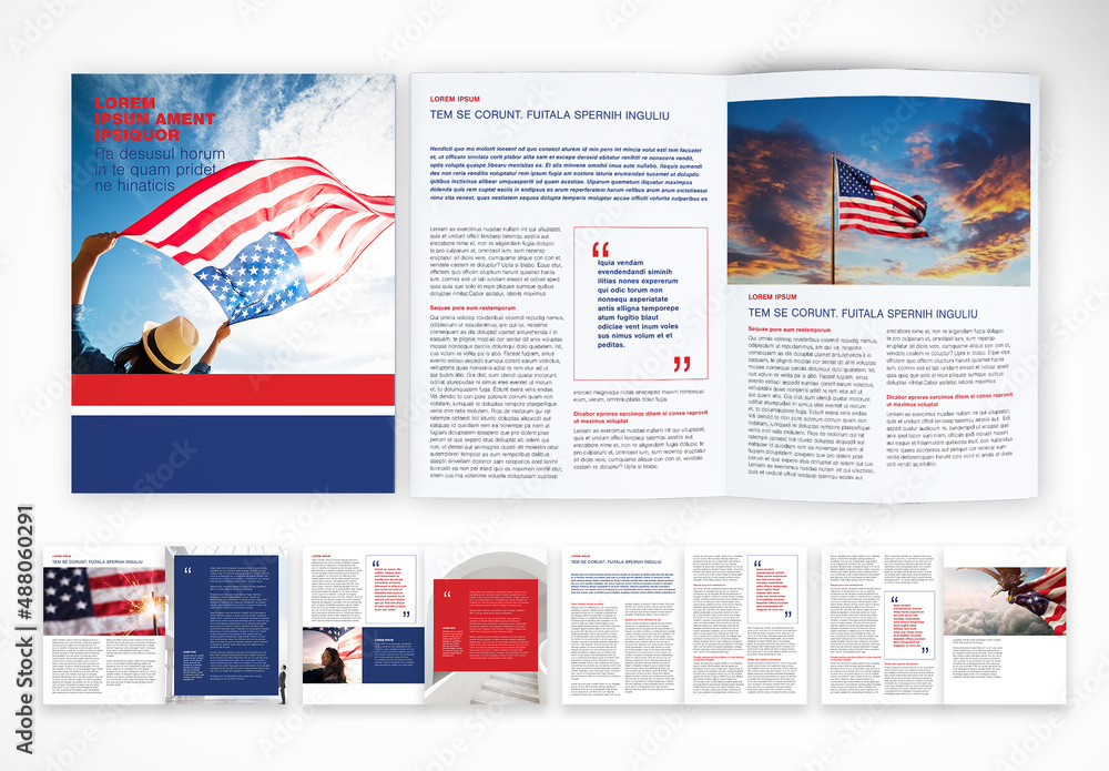 Political and Financial Report Stock Template | Adobe Stock