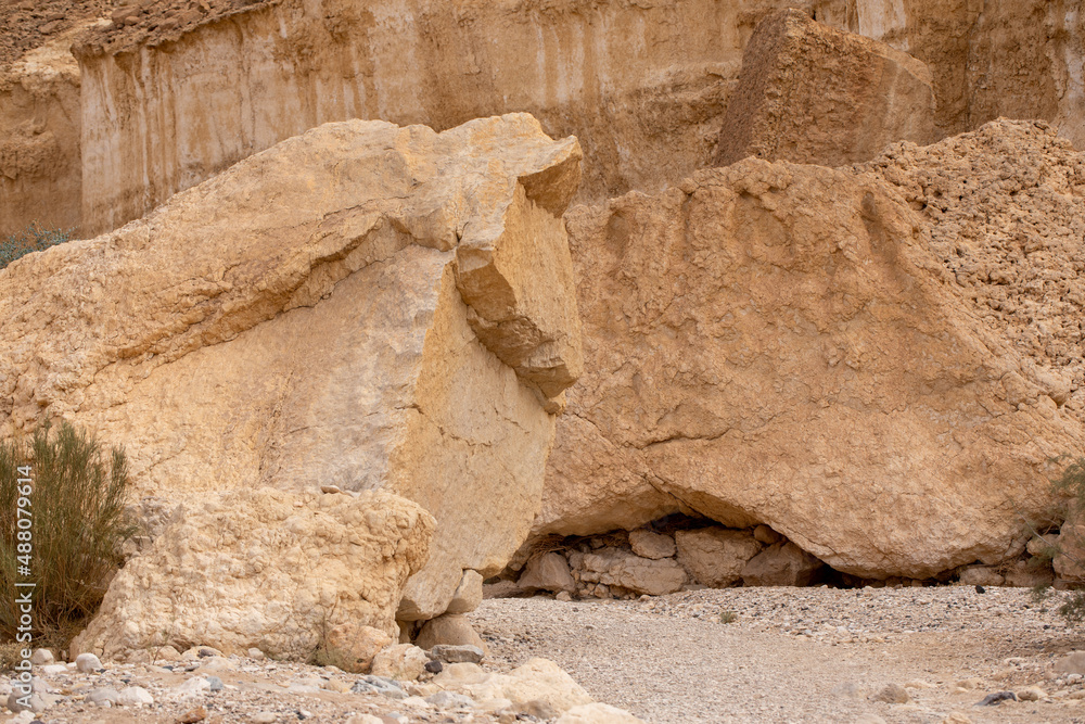 Mountains, rocks and hills of Judean desert in Israel, Middle East ...