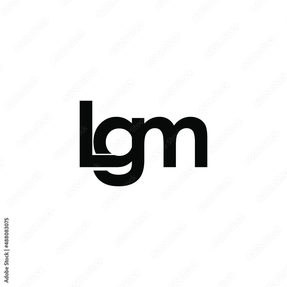 lgm letter original monogram logo design Stock Vector | Adobe Stock