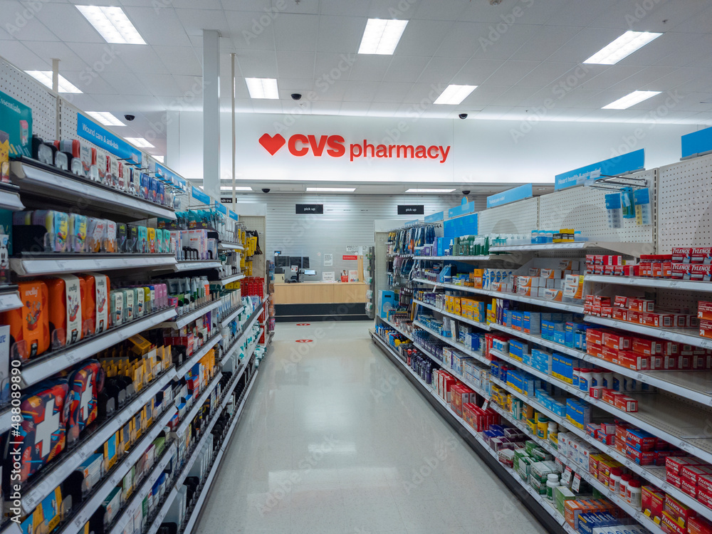 Kissimmee, Florida - February 4, 2022: View of CVS Pharmacy Building ...