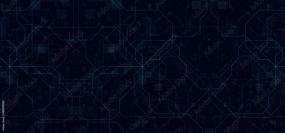 Abstract technology circuit board. Abstract digital background with ...