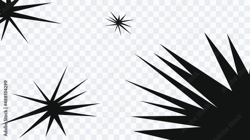 Abstract comic book flash explosion radial lines on transparent ...