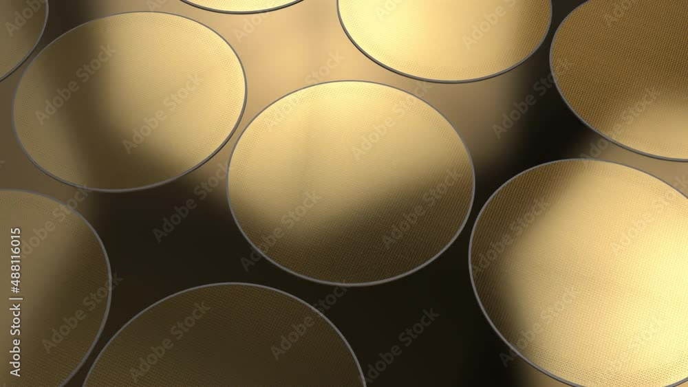 Silicon wafer plate for semiconductor manufacturing 4k footage vídeo de ...