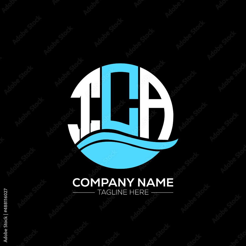 TCA logo monogram isolated on circle element design template, TCA ...