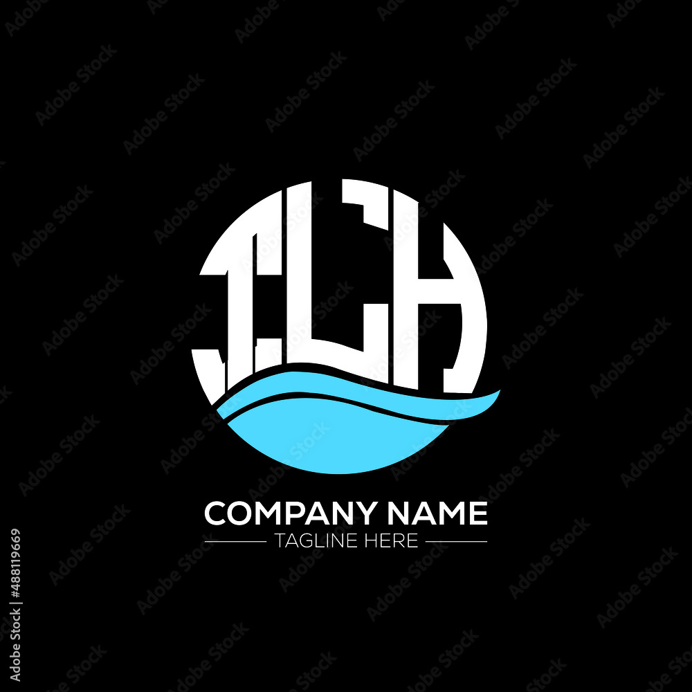 TLH logo monogram isolated on circle element design template, TLH ...