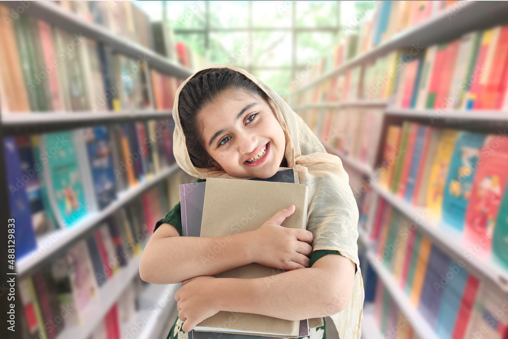 Adorable smiling Pakistani Muslim student girl with beautiful eyes ...