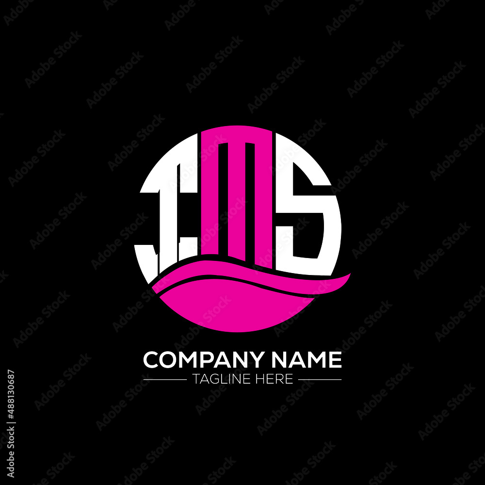 TMS logo monogram isolated on circle element design template, TMS ...