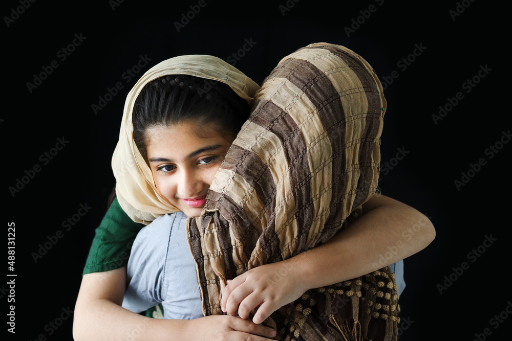 Adorable smiling Pakistani Muslim girl with beautiful eyes wearing ...
