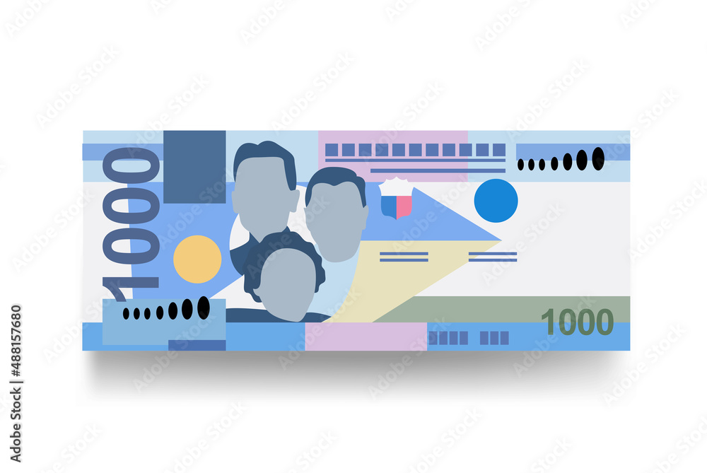Philippine Peso Vector Illustration. Philippines money set bundle ...