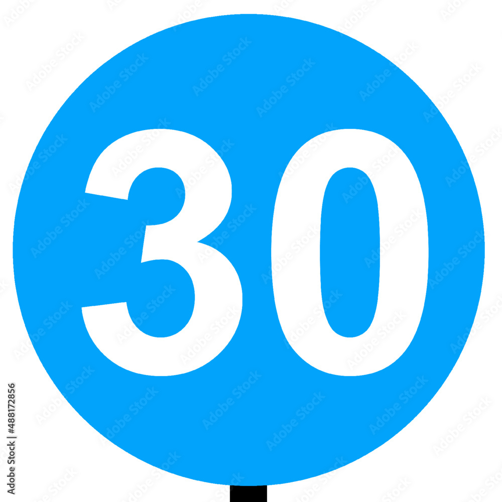 Minimum speed limit allowed on this road sign Stock Vector | Adobe Stock