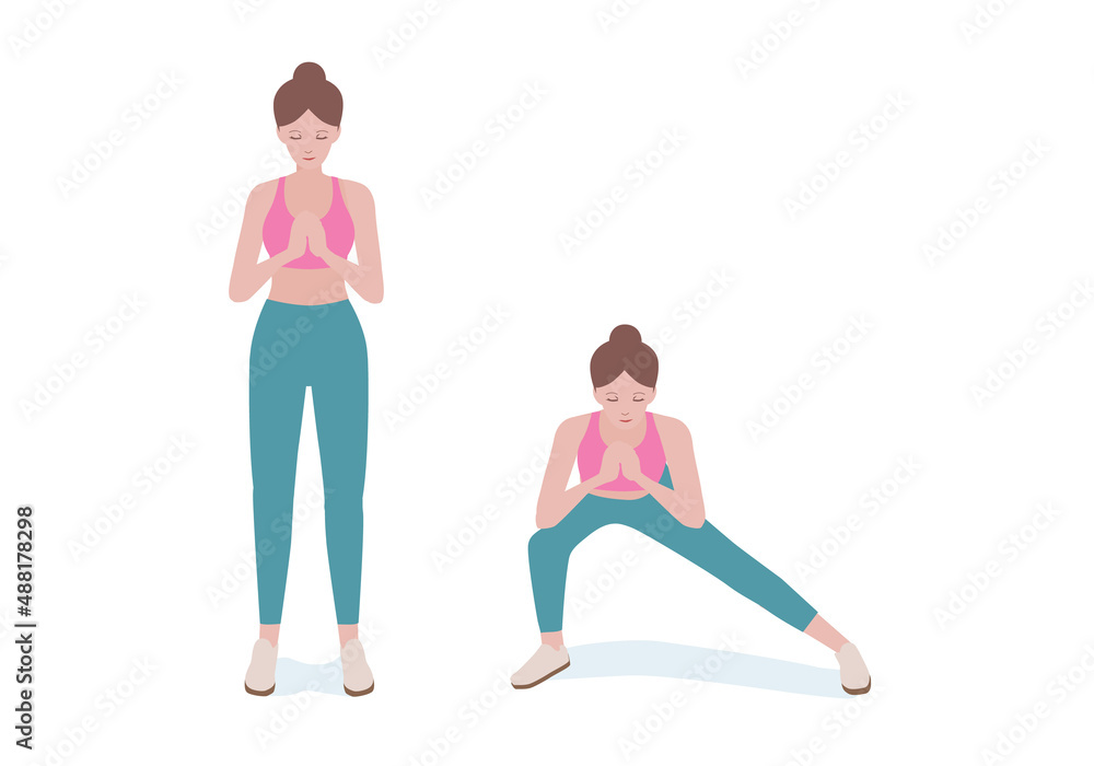 Woman doing exercises. The benefit, of doing side Lunges is ...