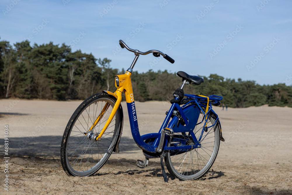 Soest, The Netherlands - February, 2022: Solitary OV-fiets bike part of ...