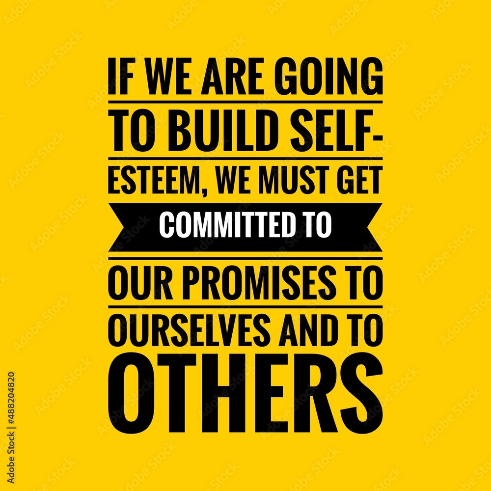 Motivational, inspirational quotes. commitment quote with modern ...