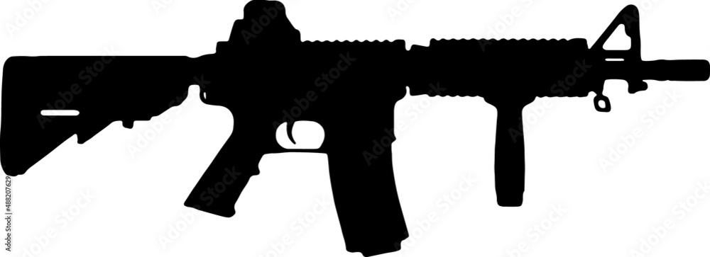 m4 carbine EPS, m4 carbine Silhouette, m4 carbine Vector, m4 carbine Cut File, m4 carbine Vector ...