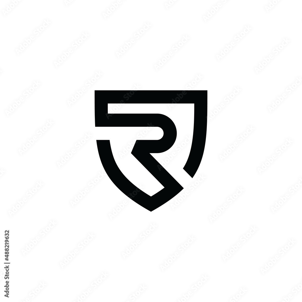 Initial letter R vector logo design concept Stock Vector | Adobe Stock