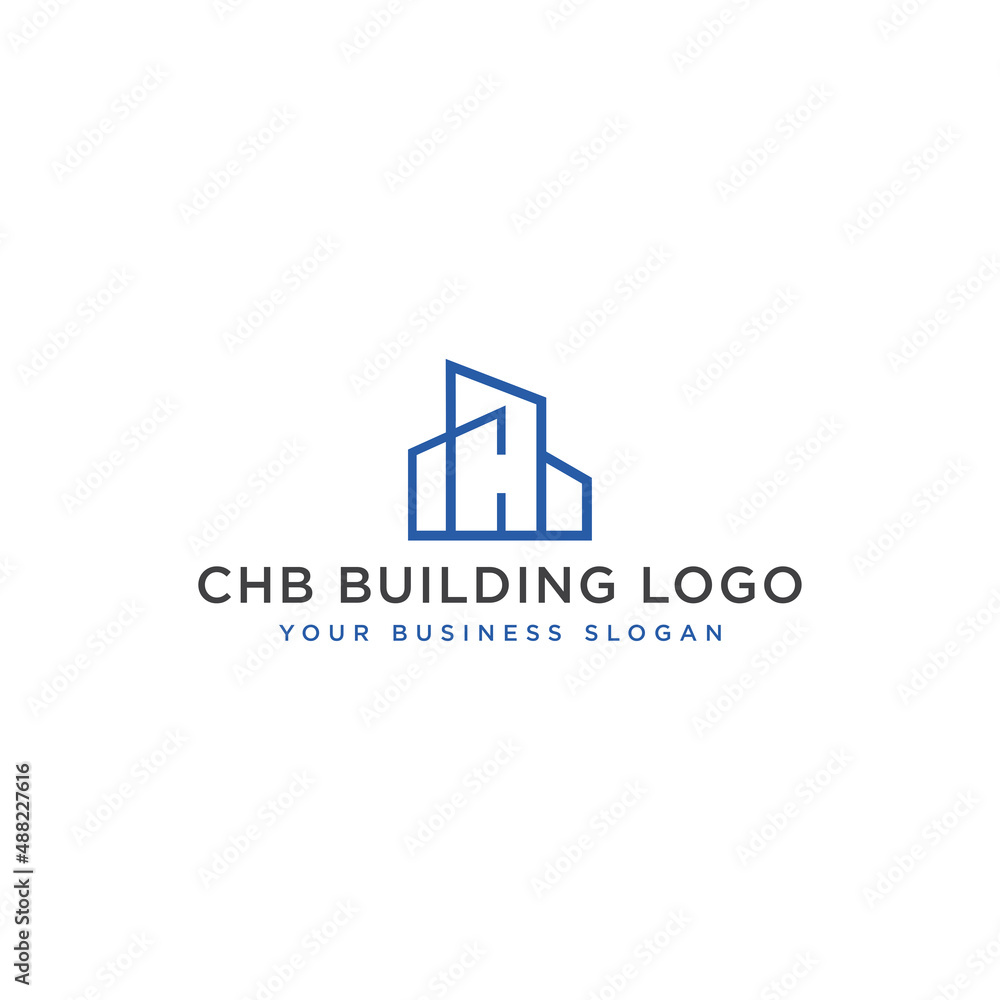 CHB BUILDING LOGO DESIGN VECTOR Stock Vector | Adobe Stock