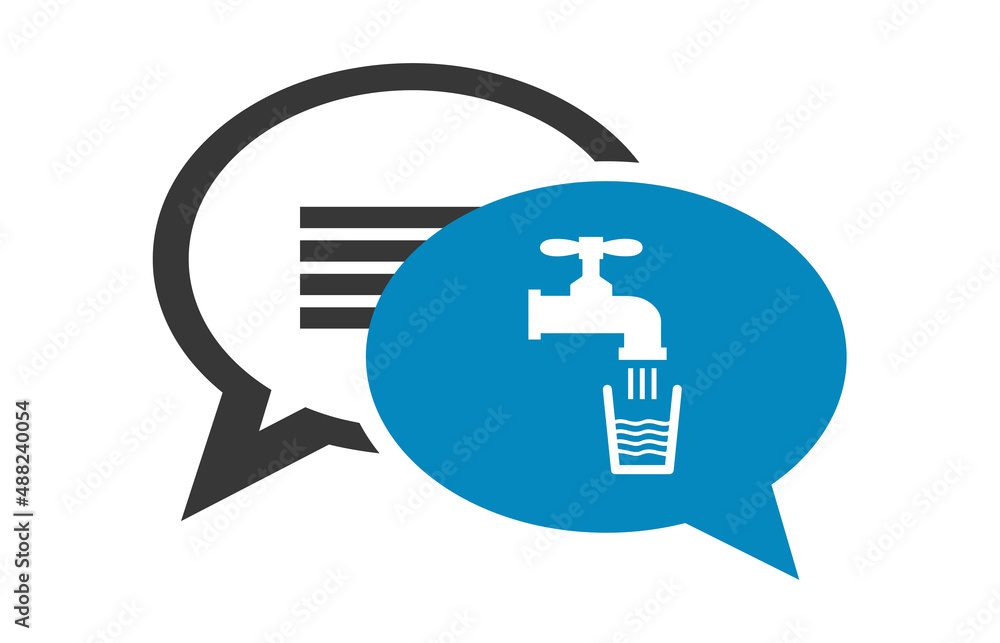 Logo eau potable. Stock Vector | Adobe Stock