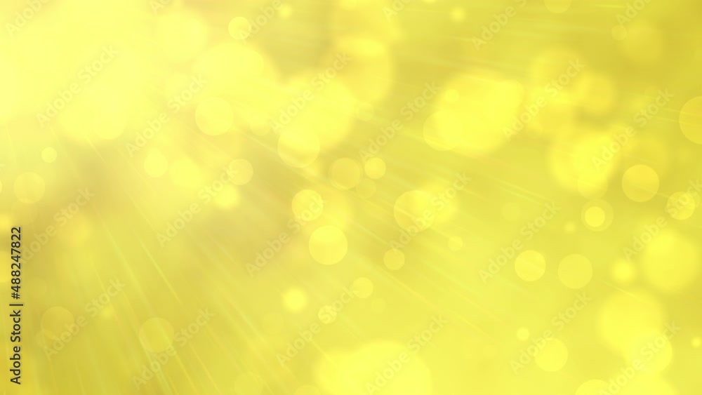 Yellow abstract background with shining sunlight rays with sunbeams ...