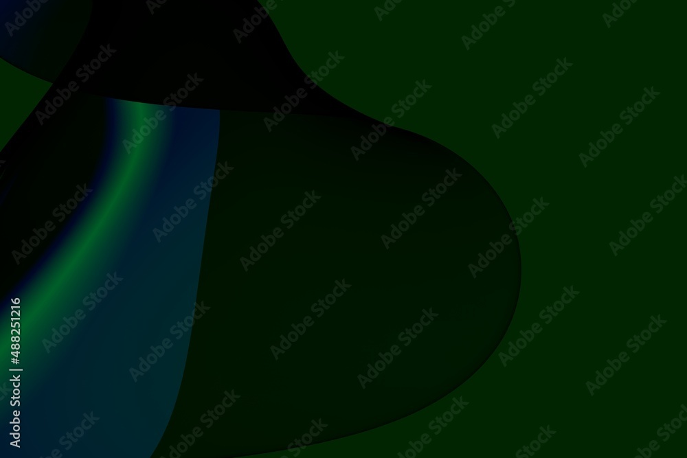 Abstract illustration of the movement and twisting of waves of ...