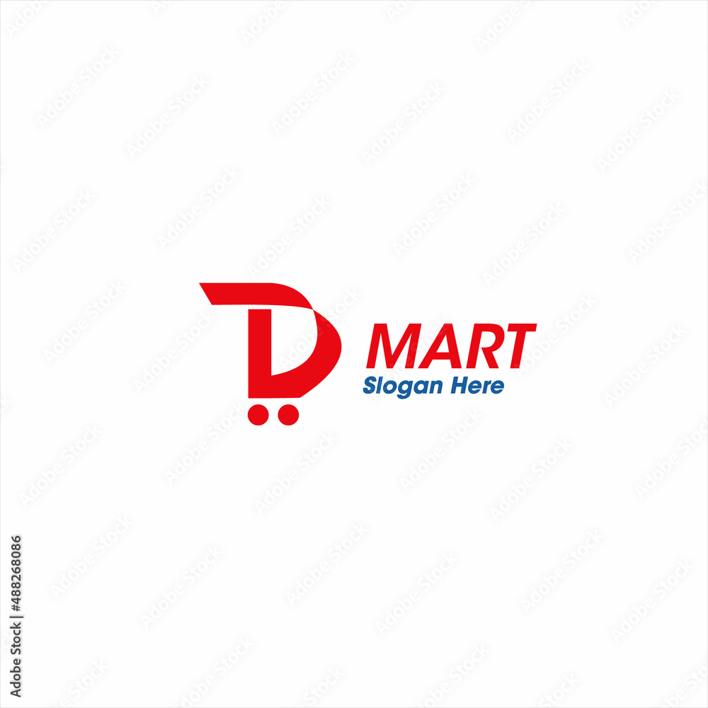 D mart logo design template element. vector logotype Stock Vector ...