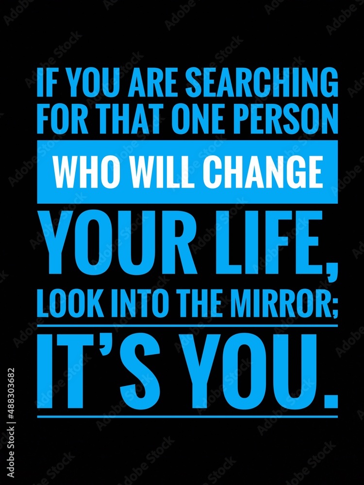 Inspirational and motivational life quote with black background- If you ...