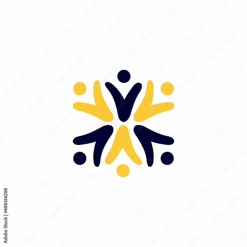 Human logo icon design Stock Vector | Adobe Stock