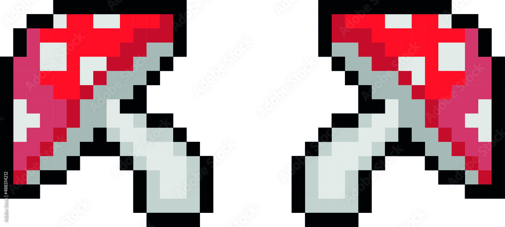 Mushroom Pixel art vector illustration.Mushroom image or clip art ...