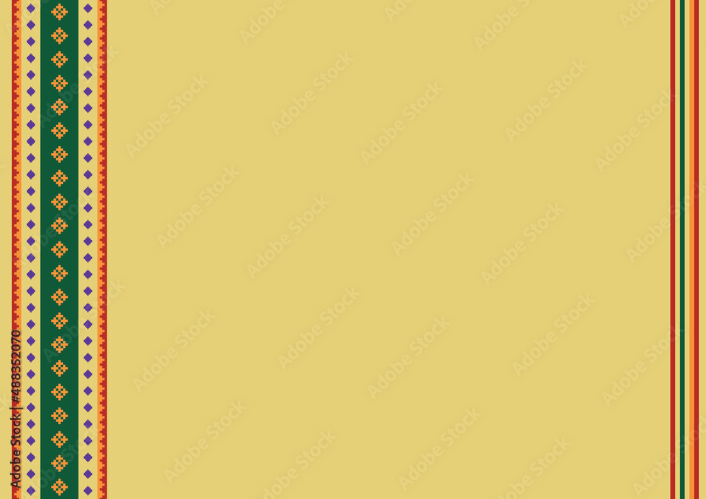 Ethnic tribal pattern background. For brochure, restaurant menu. Cinco ...