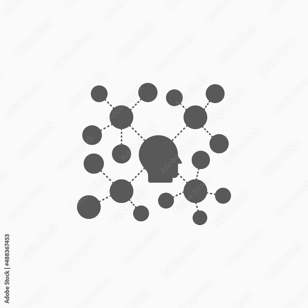 mind map icon, infographic vector Stock Vector | Adobe Stock