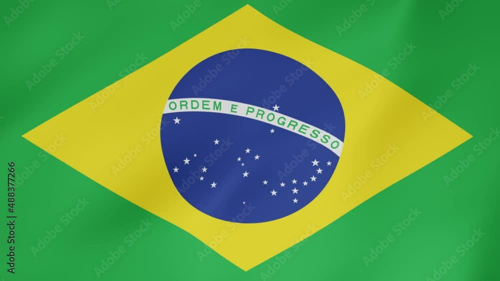 Bandera animada, Brasil. 4K Stock Video | Adobe Stock