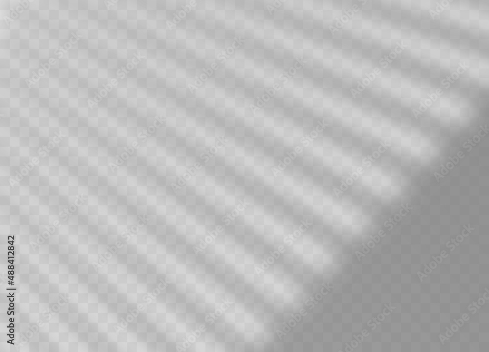 Overlay effect window on transparent background. Realistic light effect ...