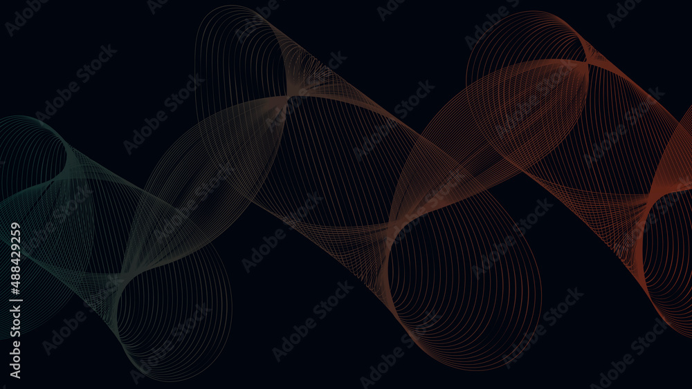 dark abstract background; abstract wallpaper with waves; dynamic waves ...