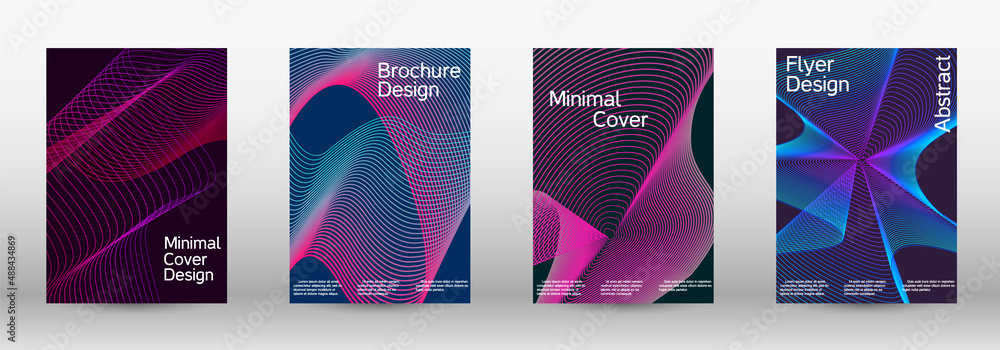Artistic covers design. A set of modern abstract covers. Modern design ...