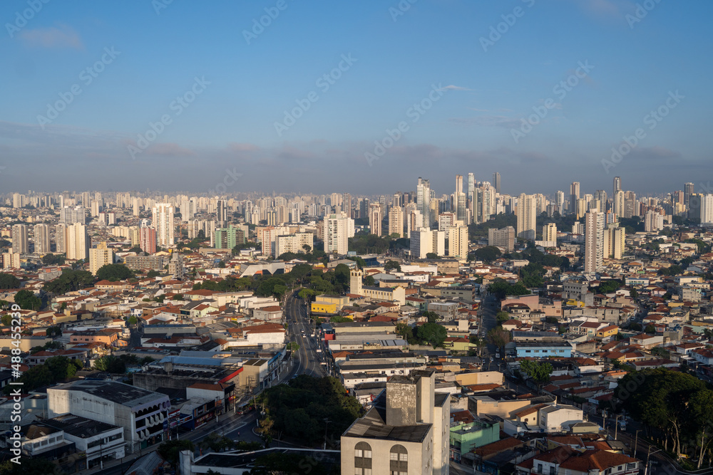 how big is this metropole, aerial view, drone megalopole São Paulo ...