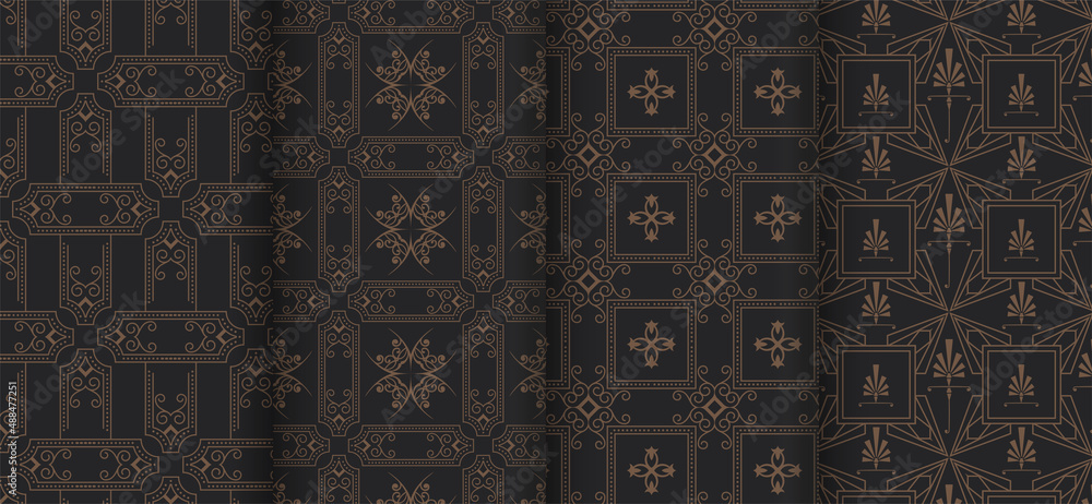 Dark background wallpaper with pattern Stock Vector | Adobe Stock