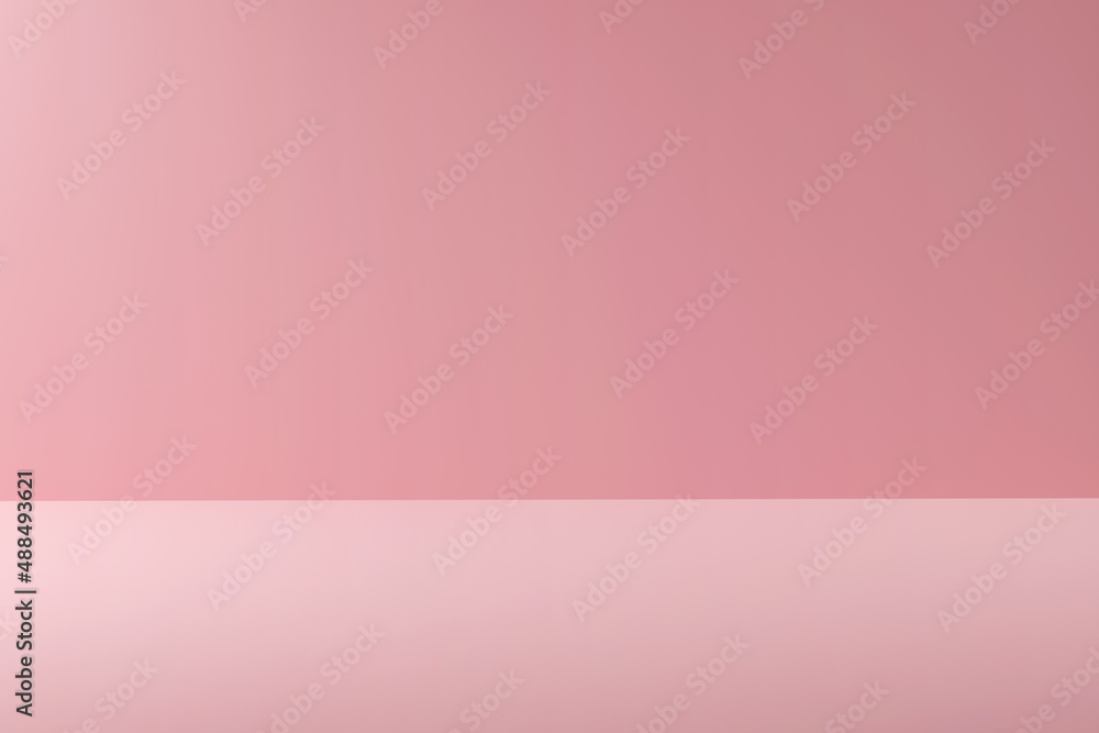 Blank pink display background with minimal style. Blank stand for ...