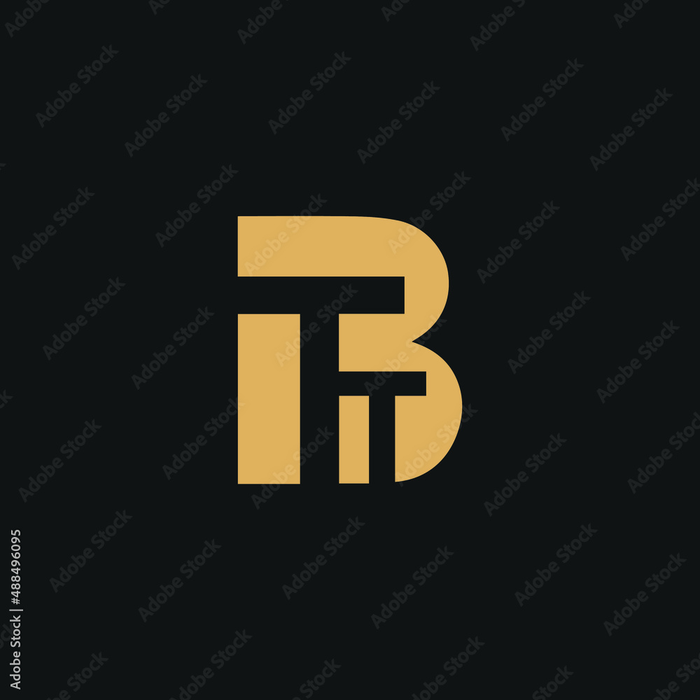 BT letter logo, BT business type logo, BT initial Stock Vector | Adobe ...
