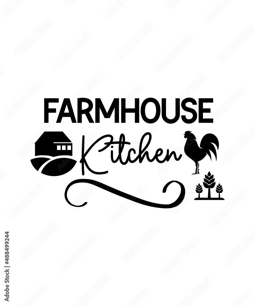 Farmhouse SVG Bundle, Chicken Svg, Farm Life Svg Stock Vector | Adobe Stock