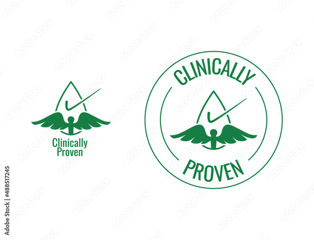 clinically proven logo vector illustration Stock Vector | Adobe Stock